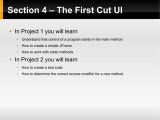 Application Development Using Java - DIYComputerScience Course | PPT