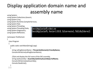 Appdomains | PPT
