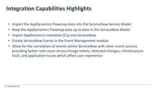 App dynamics and servicenow v5 | PPTX
