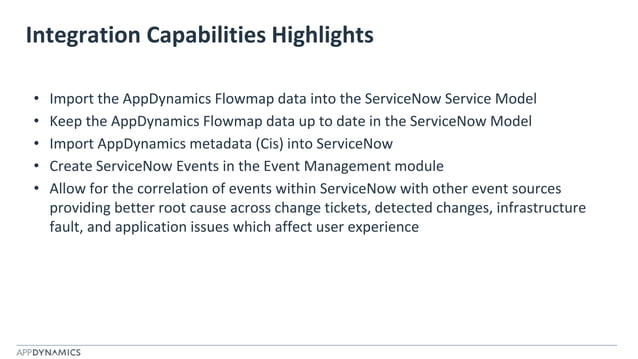 App dynamics and servicenow v5 | PPT