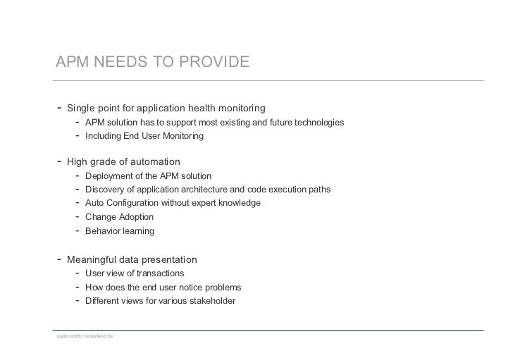 Aspects of Modern APM Solutions