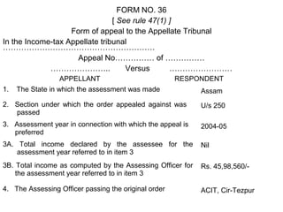 Appeal format.depttl. appeals | PPT