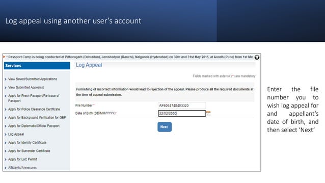 Appeal online user_guide_v1.0 | PPTX | Computing | Technology & Computing