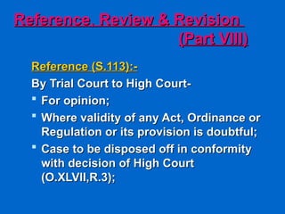 appeal review revivion reference which is comes under CPC | PPT
