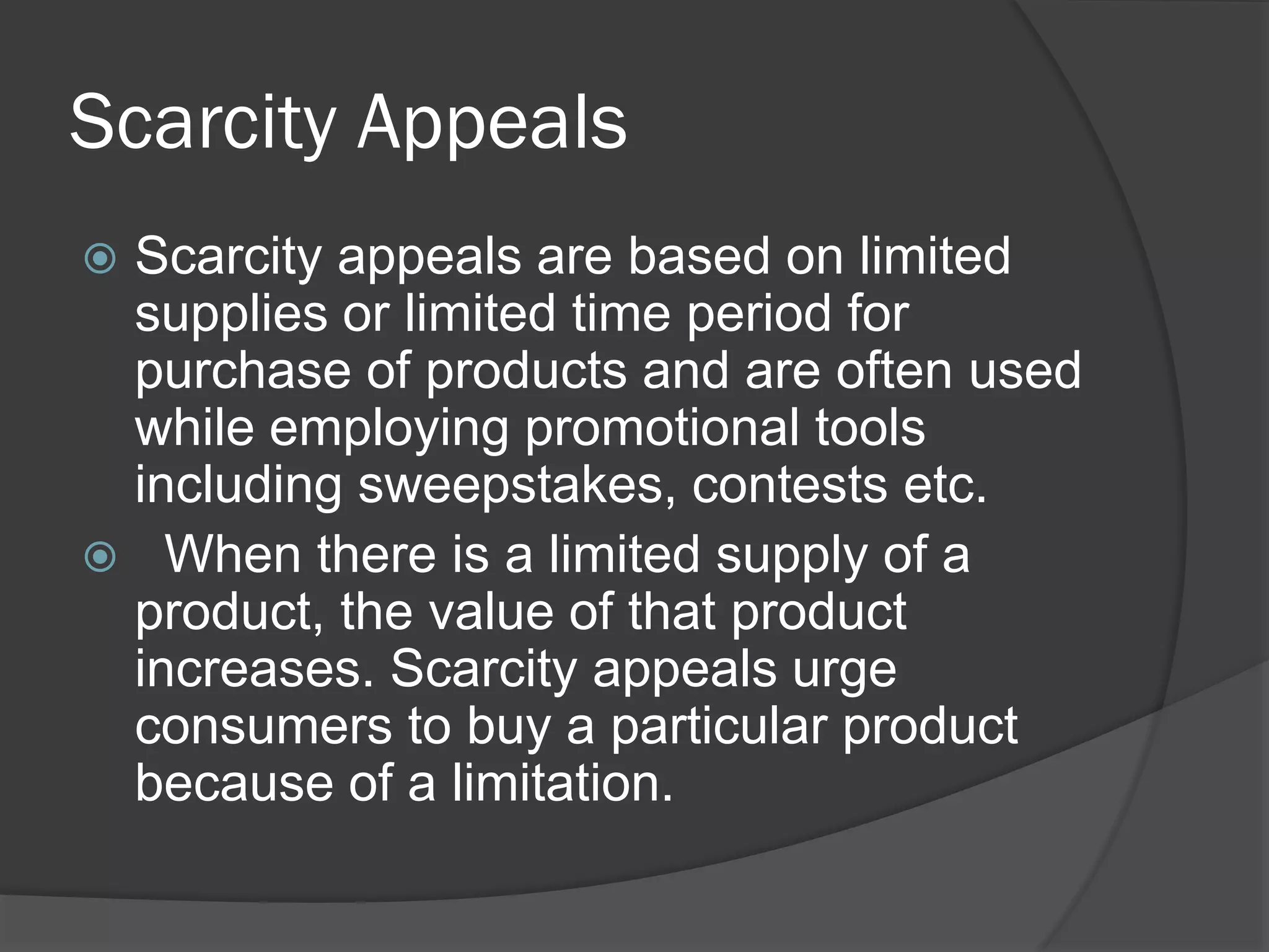 Appeals in advertisements Mass Media | PPTX