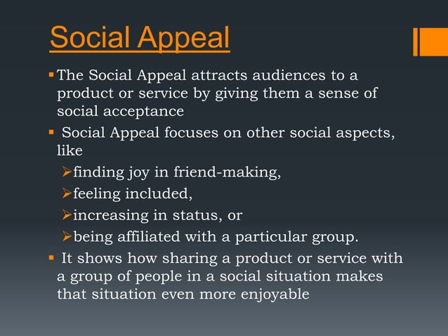 Appeals in advertising | PPTX