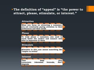 Appeals in advertising | PPTX