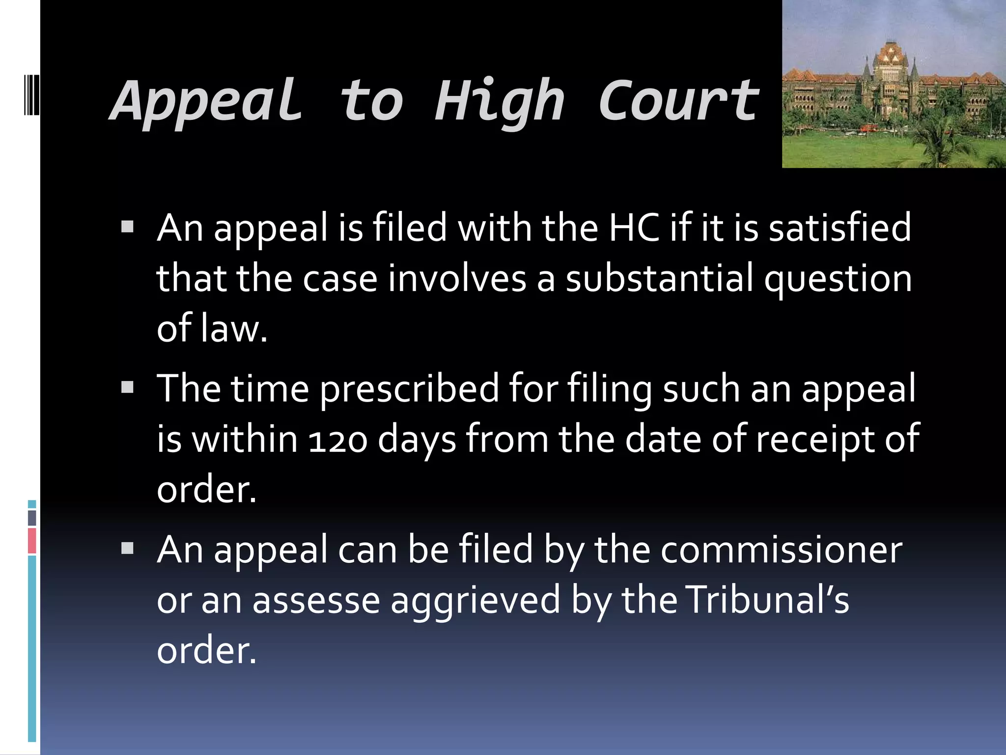 Appeal structure in taxation | PPTX