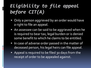 Appeal structure in taxation | PPTX