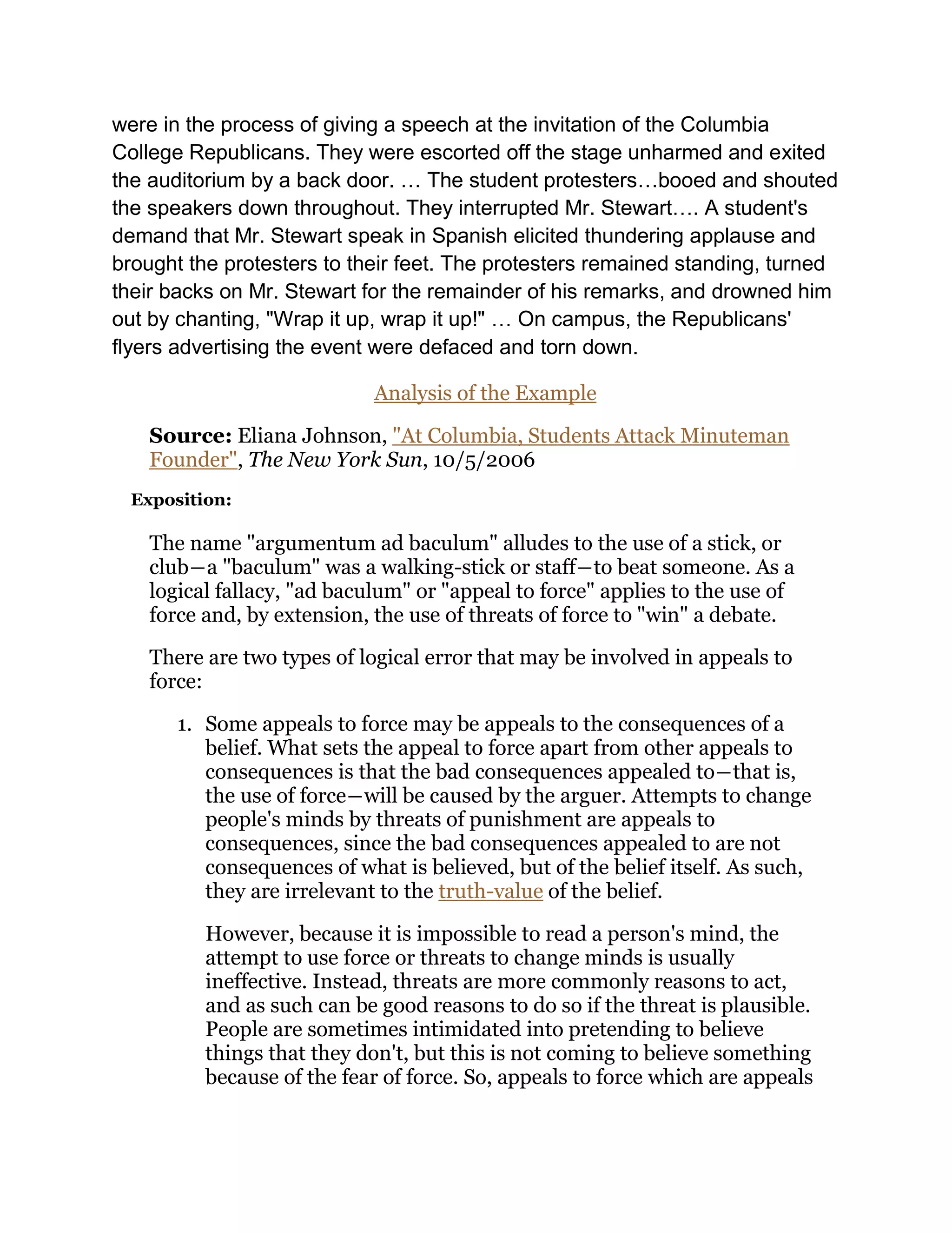 Appeal to force | DOCX