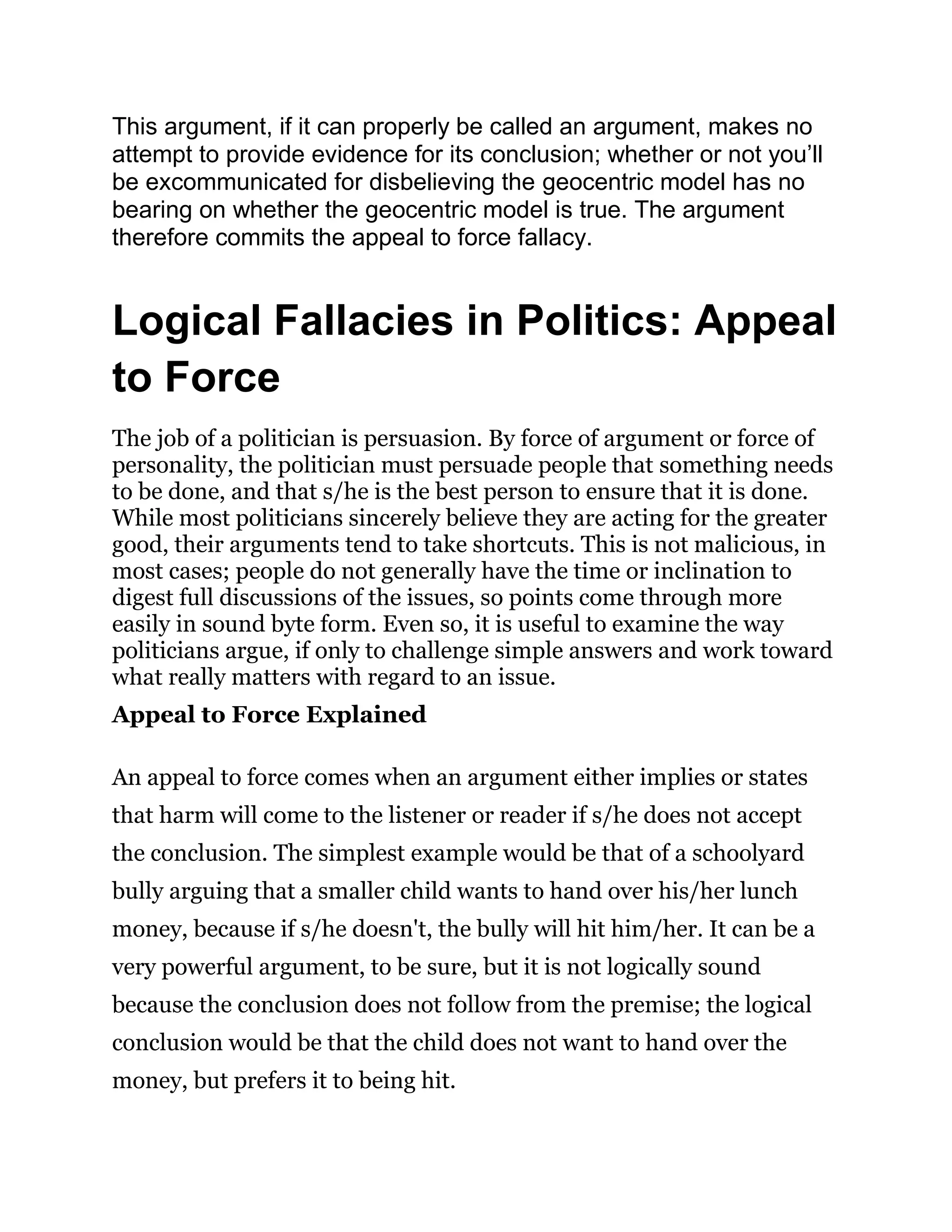 Appeal to force | DOCX