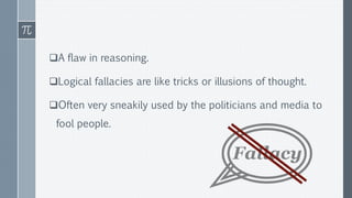 Fallacy Appeal to force | PPTX