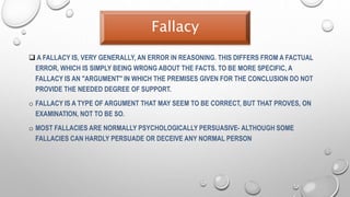 Appeal to ignorance | PPTX