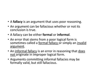 Fallacies | PPTX