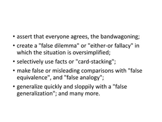 Fallacies | PPTX