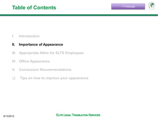 Appearance @ Work & Workplace | PPTX