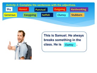 appearance-and-personality-activities.pptx | Email | Internet