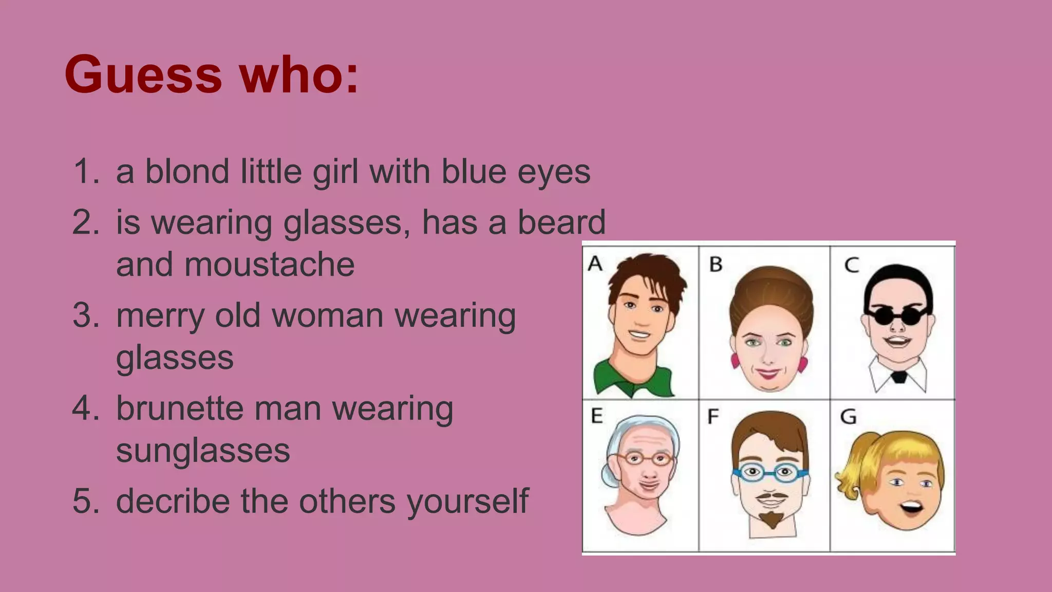 Describing appearance | PPT | Free Download