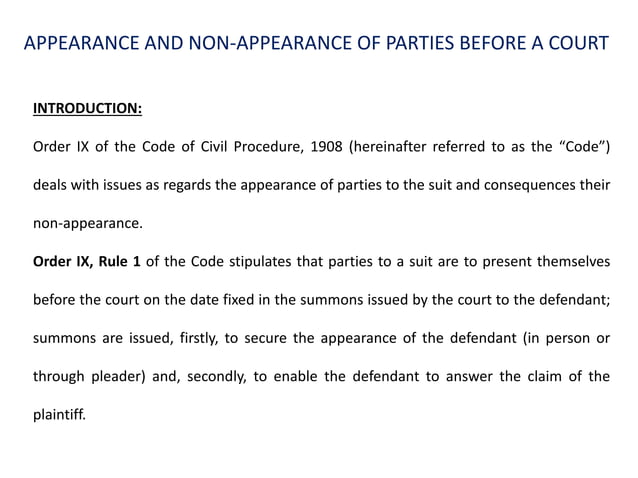 APPEARANCE AND NON-APPEARANCE ppt.pptx