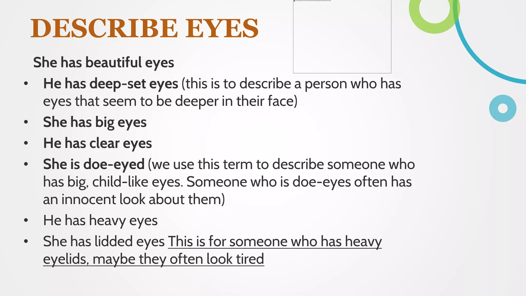 Appearance description | PPT