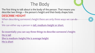 Appearance description | PPT