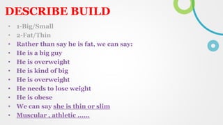 Appearance description | PPT