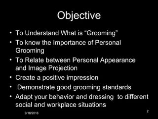 Appearance grooming | PPT