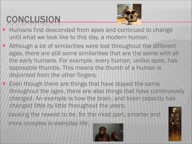 Appearance of early humans | PPT