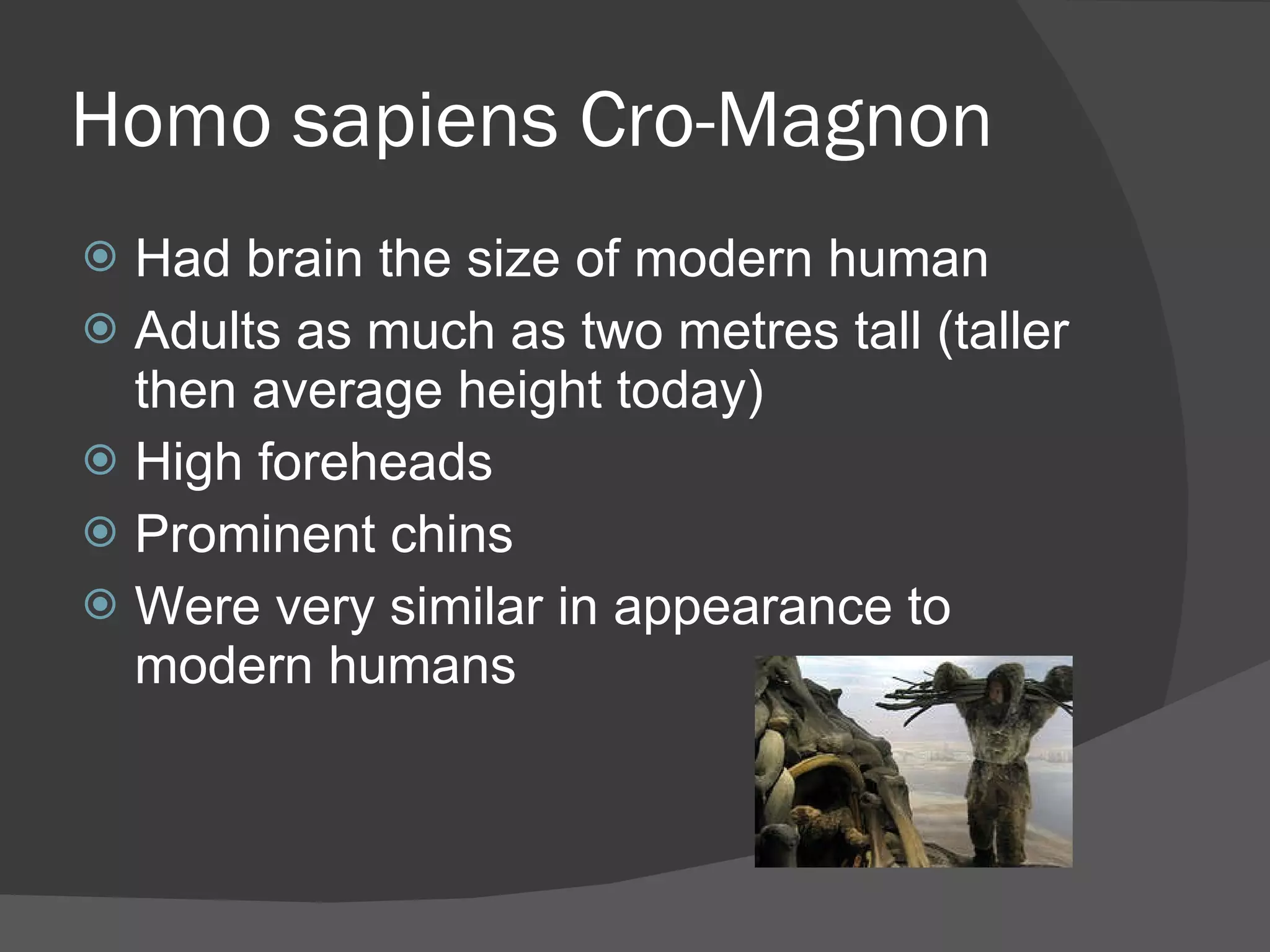 Appearance of early humans | PPT