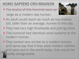 Appearance of early humans | PPT