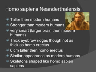 Appearance of early humans | PPT