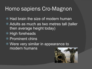 Appearance of early humans | PPT