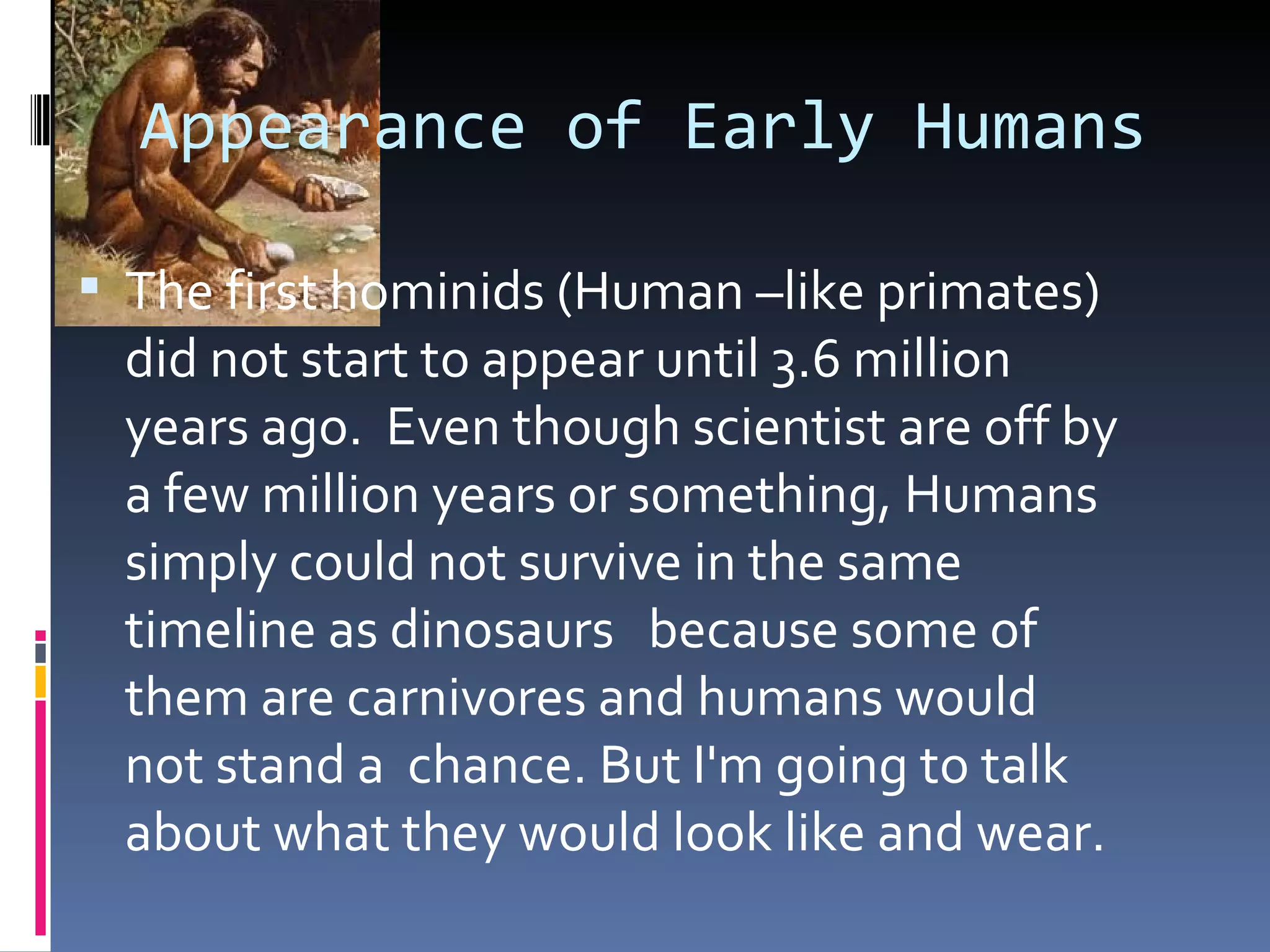 Appearance of early humans | PPT