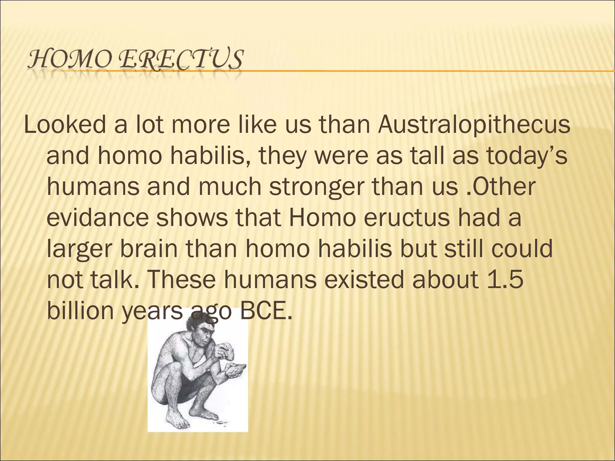 Appearance of early humans | PPT