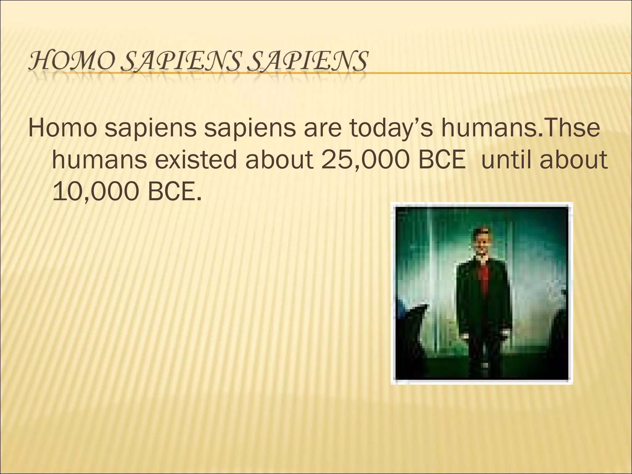 Appearance of early humans | PPT