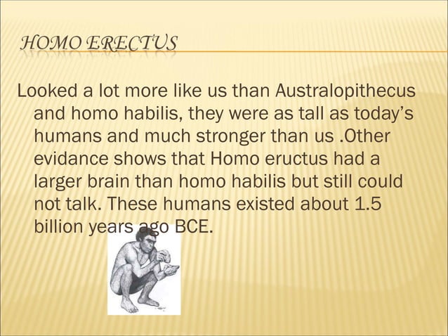 Appearance of early humans | PPT | Biological Sciences | Science