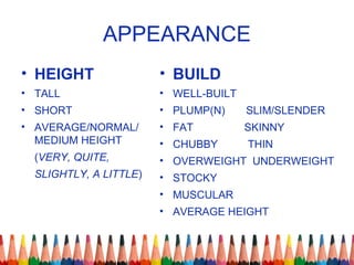 Appearances | PPT