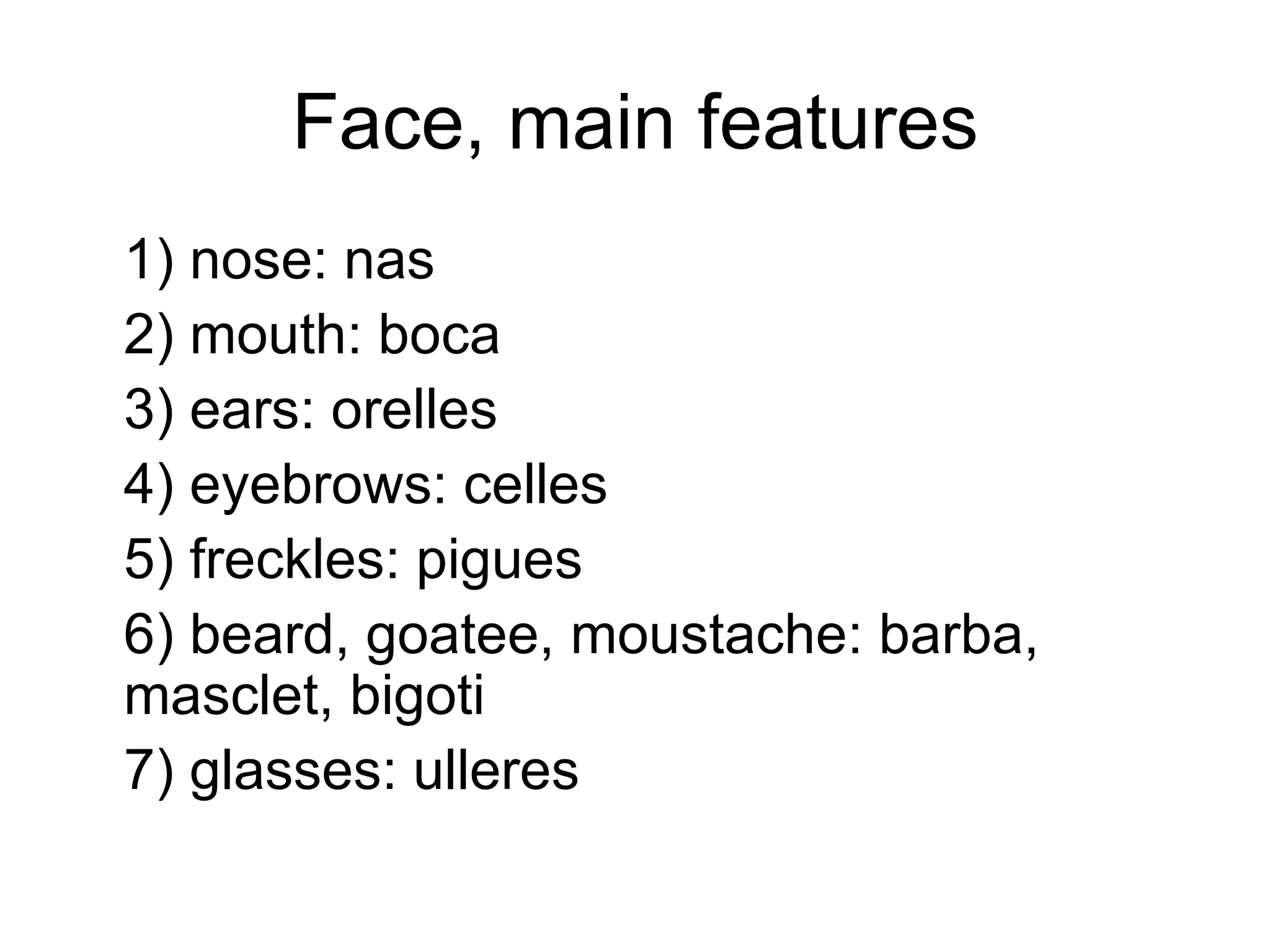 Appearance vocabulary | PPT