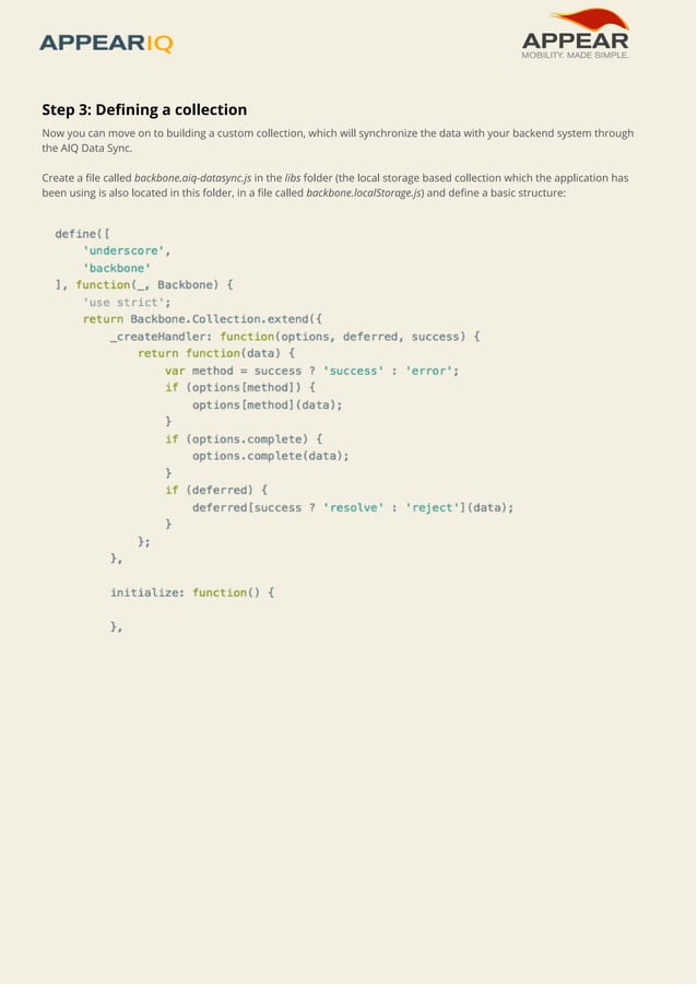 Appear IQ - Tutorials Backbone.js