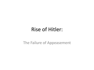 Appeasement | PPT