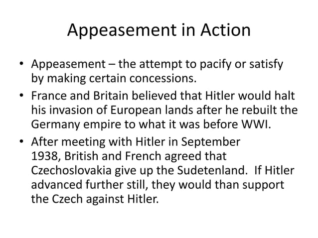 Appeasement | PPT