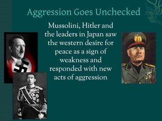 The Road to World War II: From Appeasement to Global Conflict | PDF