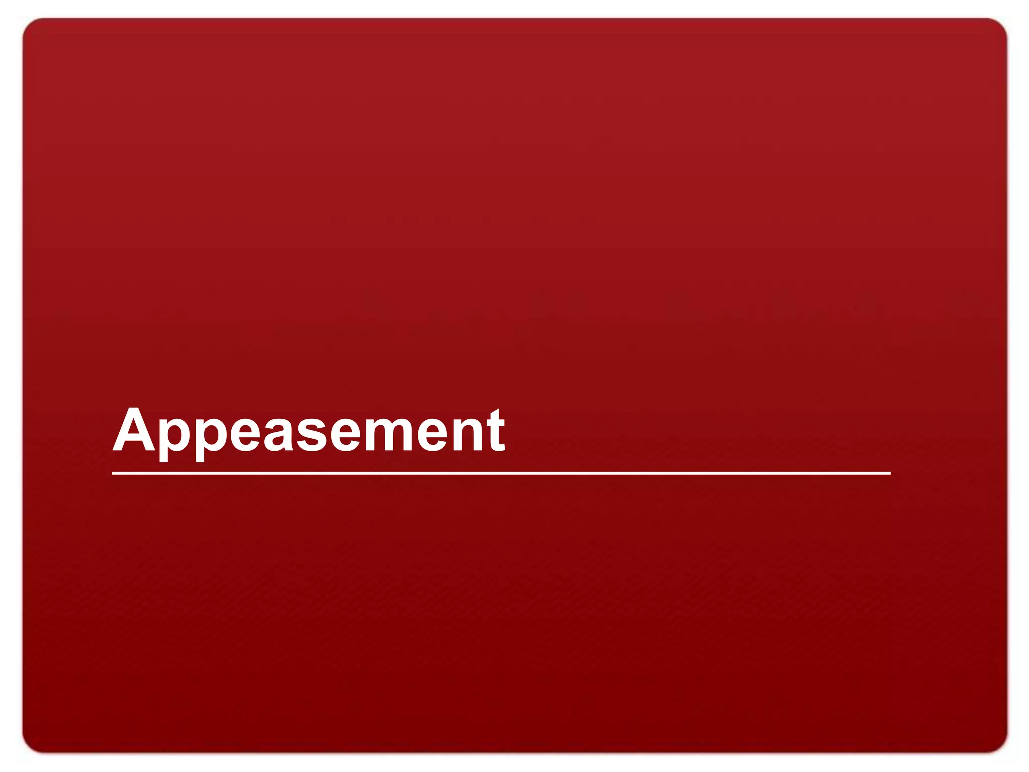 Appeasement pp sheg | PPT