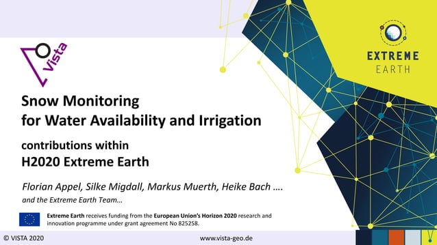 Snow Monitoring for Water Availability and Irrigation | PPT