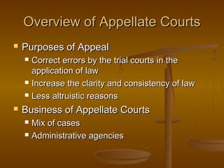Appellate Courts - Purposes and Processes | PPT