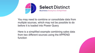 APPEND data in Power Query | PPTX