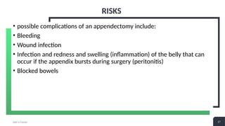 appendectomy.ammar yaser alsadeq MD STUDENT | PPTX