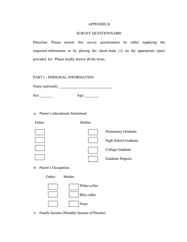 Appendices | DOCX | Education