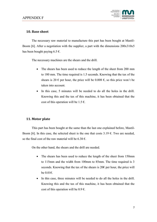 Appendices of the project: Designing, verifying and producing of a rescue robot prototype | PDF