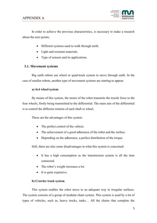 Appendices of the project: Designing, verifying and producing of a rescue robot prototype | PDF